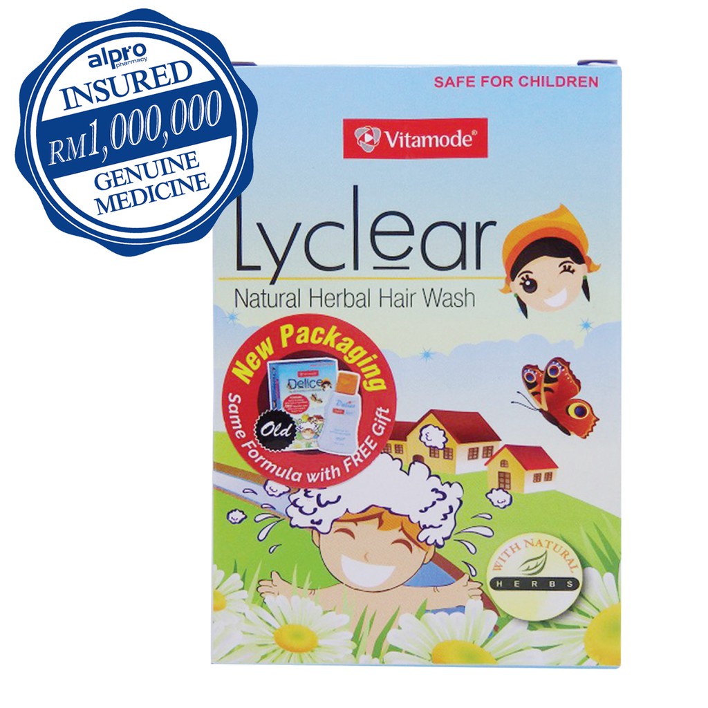 Vitamode Lyclear Anti Head Lice Natural Herbal Treatment Shampoo