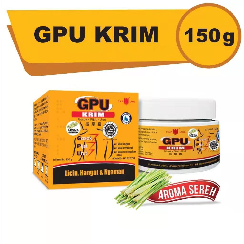 GPU KRIM GOSOK PIJAT URUT 150G | Shopee Malaysia