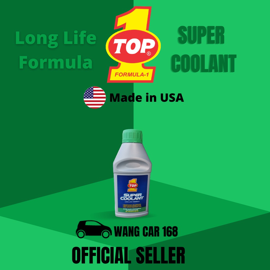 Top1 Super Coolant Long Life Formula 500ml Made in USA (READY STOCK ...