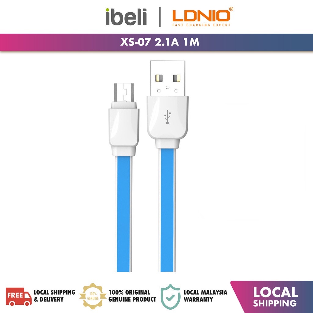 LDNIO USB Data Cable XS-07 / Fast Charge / High Speed /XS07 Compatible ...