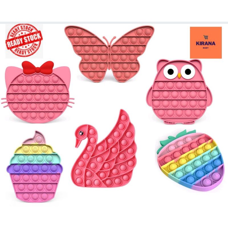 Pop it Pink Style Push Fidget Toy Bubble Sensory | Shopee Malaysia