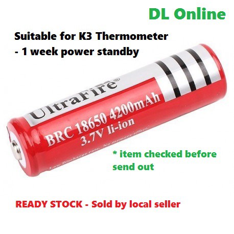 Local Seller - Bateri / Battery for K3 K8 ES-T03 Thermometer ...