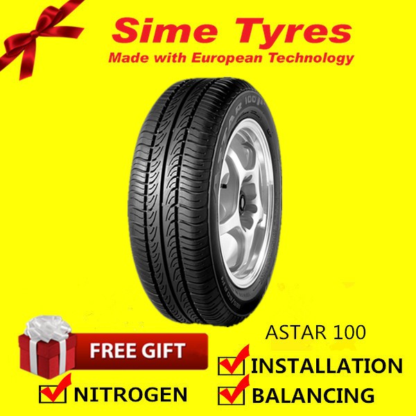 Sime Astar 100 tyre tayar tire (with installation) CLEAR STOCK 195 ...