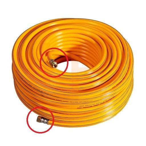 Air Hose 8.5mm / 5/16" - Yellow Air Hose - 20bar - Hose Angin - With ...