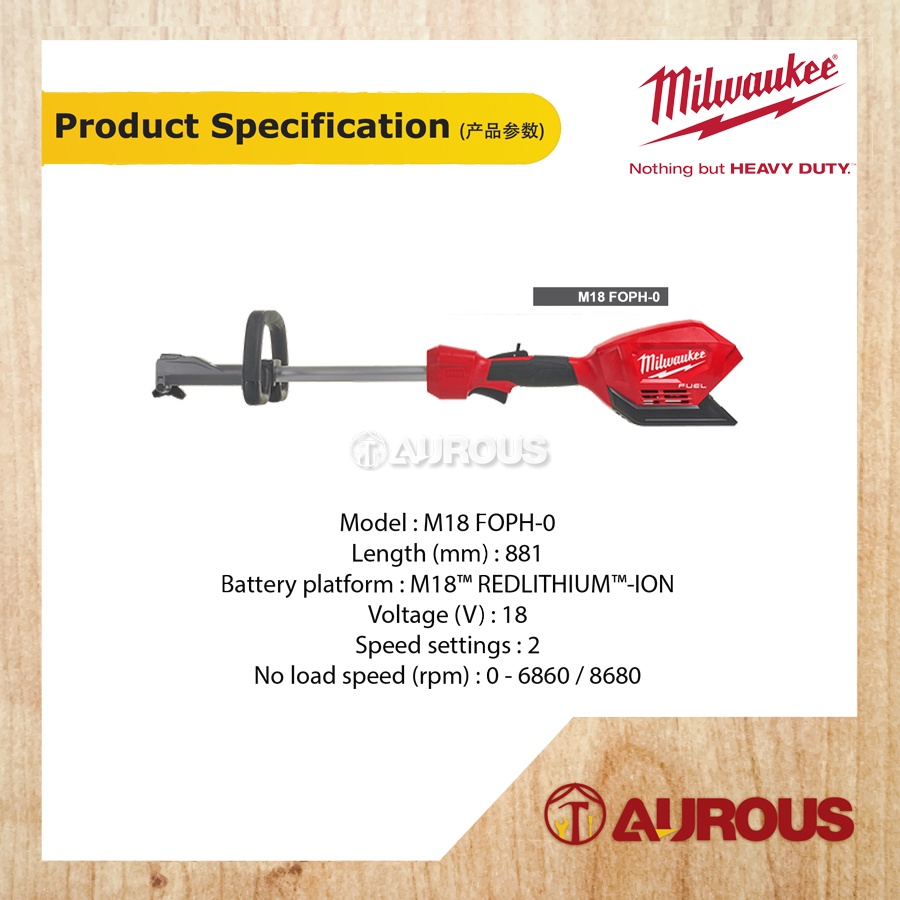 MILWAUKEE M18 FUEL OUTDOOR QUIK-LOK MULTIPLE ATTACHMENTS SYSTEM POWERED ...