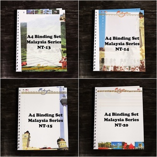 A4 Binding Set 3 (Buku Folio/Buku Skrap) Binding Paper With Plastic ...