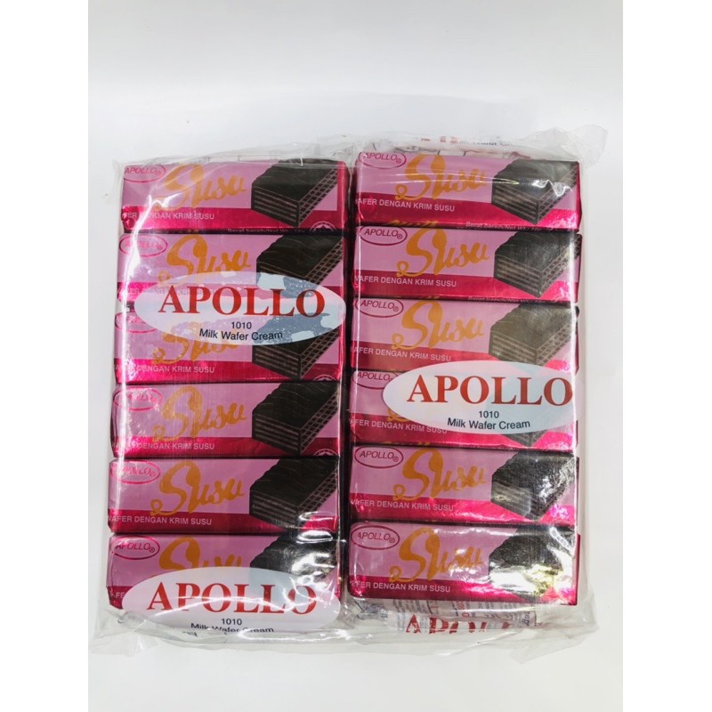 Apollo 1011 milk susu wafer cream 12g x 48 packs rm8 | BeeCost