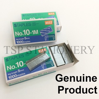 ORIGINAL MAX Staples No.10-1M 1000 Staples Bullet Refill Stapler Bullet ...