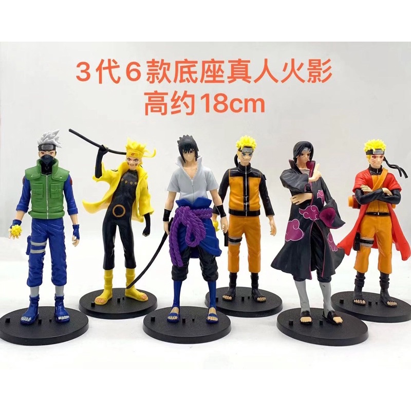 OEM 17cm Naruto Sasuke Kakashi Itachi Japan Manga Anime Action Figure ...