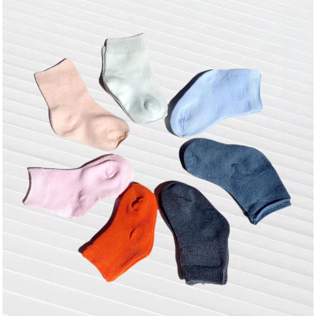 Kanak Sarung Kaki Bayi Baru Lahir Newborn Baby Socks Kid Plain Tight ...