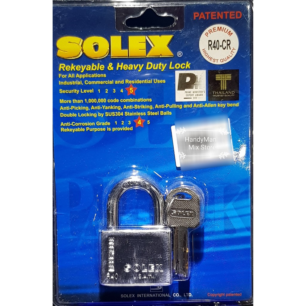 100%Original Solex Padlock#Original#Authentic | Shopee Malaysia