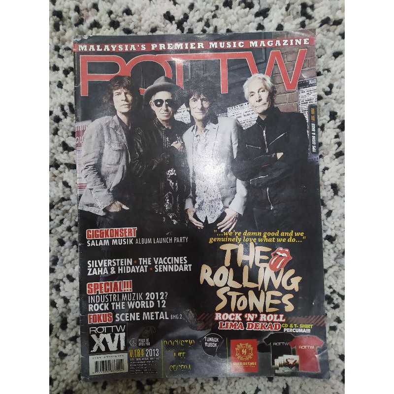 MAJALAH ROTTW THE ROLLING STONES | Shopee Malaysia