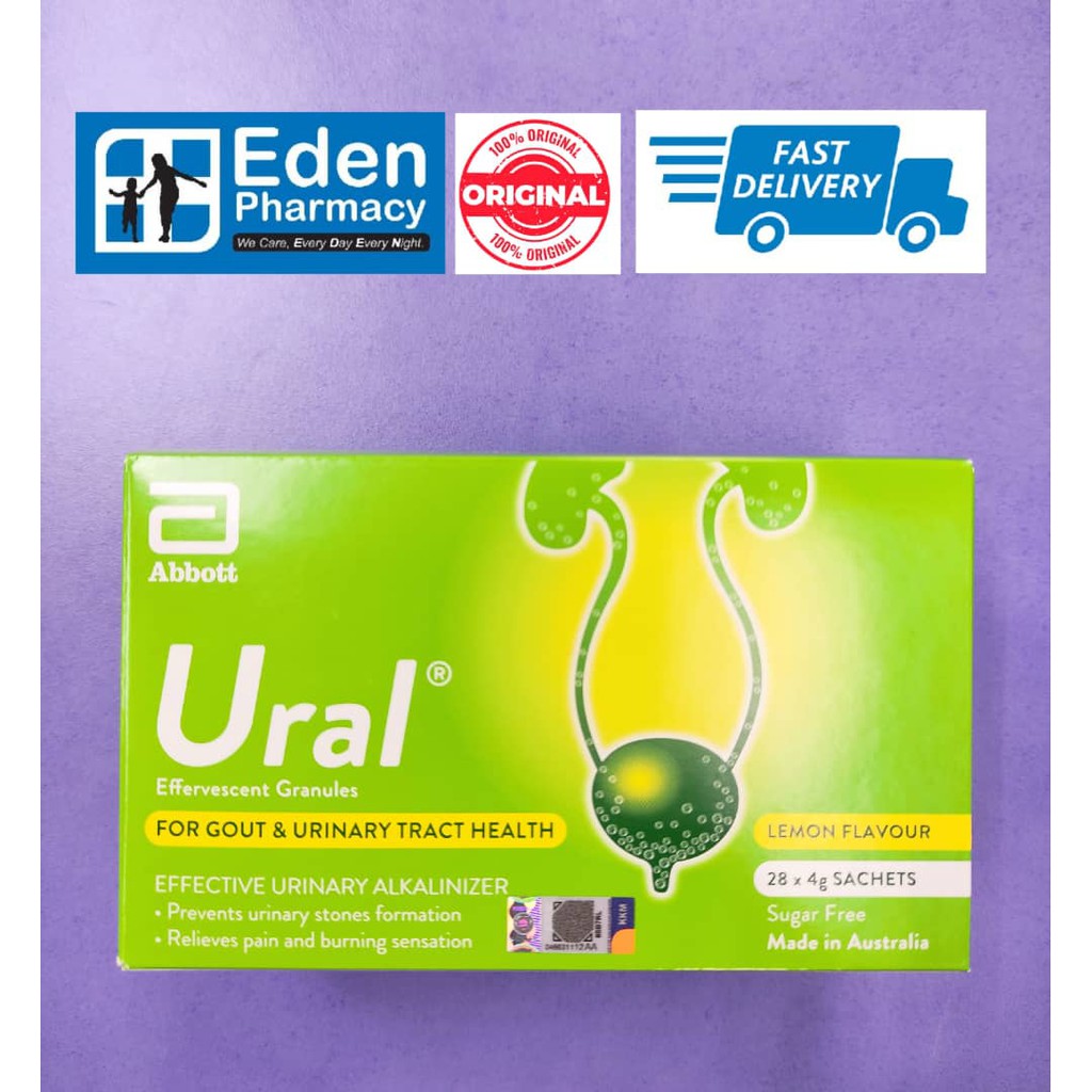 Abbott Ural Effervescent Granules for Gout & Urinary Tract Health ( 1 x ...