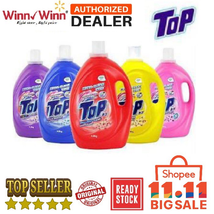 Top Liquid Detergent 3.6kg - 4kg | Shopee Malaysia
