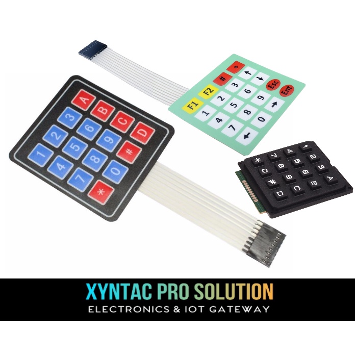 Keypad Membrane 4x4 4x5 1x4/ Matrix Button switch for Arduino keyboard ...