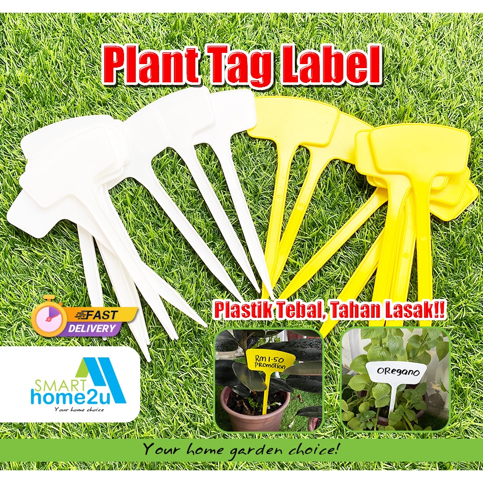 Plant Tag Label Plastic Home Garden 20cm / Penanda Pokok / Price Tag ...