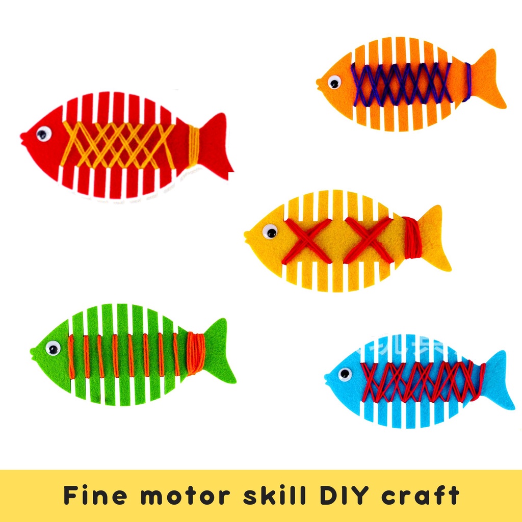 DIY Non-Woven Felt Crafts Fine motor kill activity handmade DIY ...