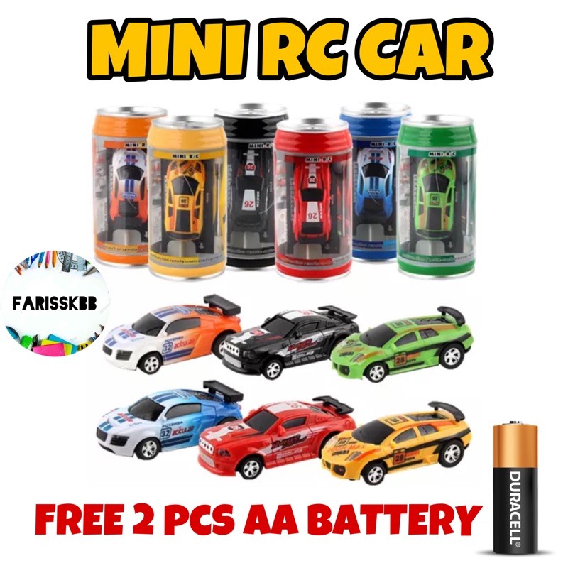 Portable Creative Coke Racing Can Mini RC Car with Light Effect Mini ...