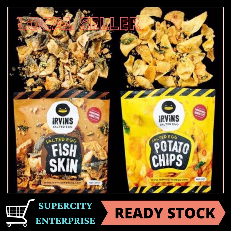 [ Ready stock ] HALAL Irvin’s fish skin / potato chips 咸蛋鱼皮 | Shopee ...