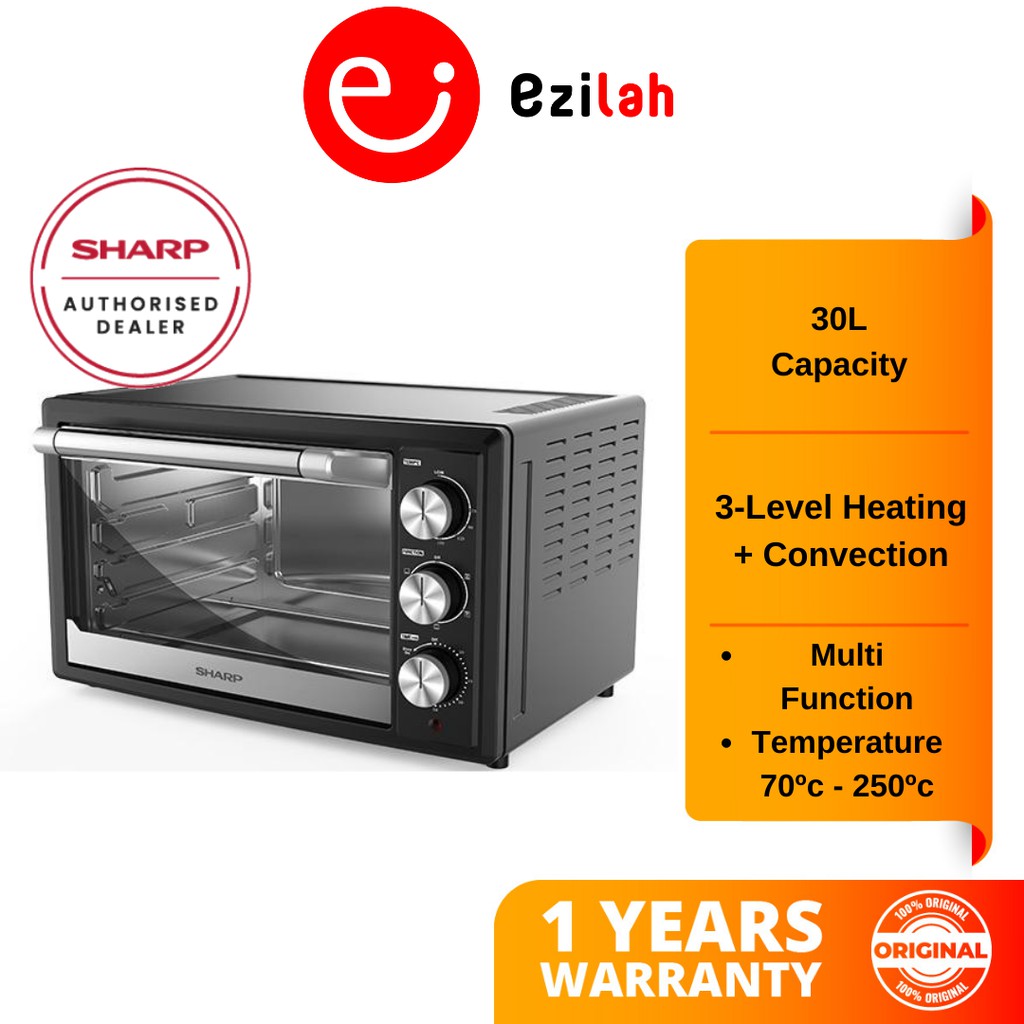 Sharp Convection Electric Oven with Multi Function (30L) EO309BK ...