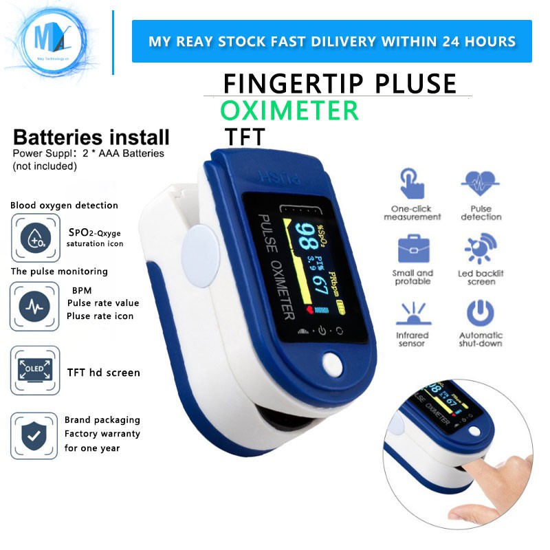 High Accuracy TFT Display Medical Pulse Oximeter- Oksimeter Nadi ...