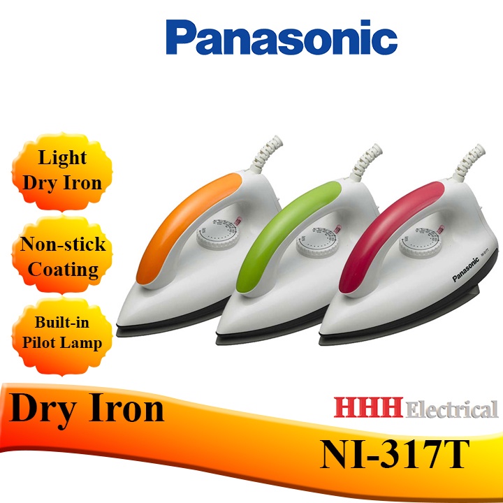 PANASONIC NON-STICK COATING DRY IRON NI - 317T (RANDOM COLOUR) / XMA ...