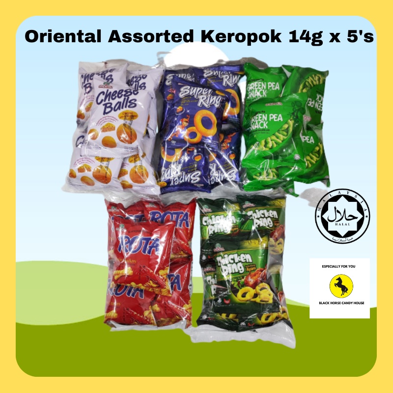 Oriental Keropok Assorted 14g x 5's | Shopee Malaysia