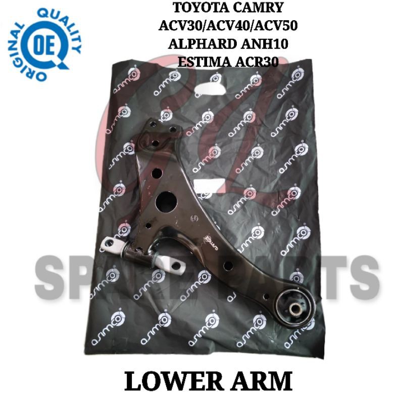 LOWER ARM (ASIMCO) TOYOTA ESTIMA ACR30,CAMRY ACV30/ACV40/ACV50,ALPHARD ANH10 (OE/USA) SUSPENSION ...
