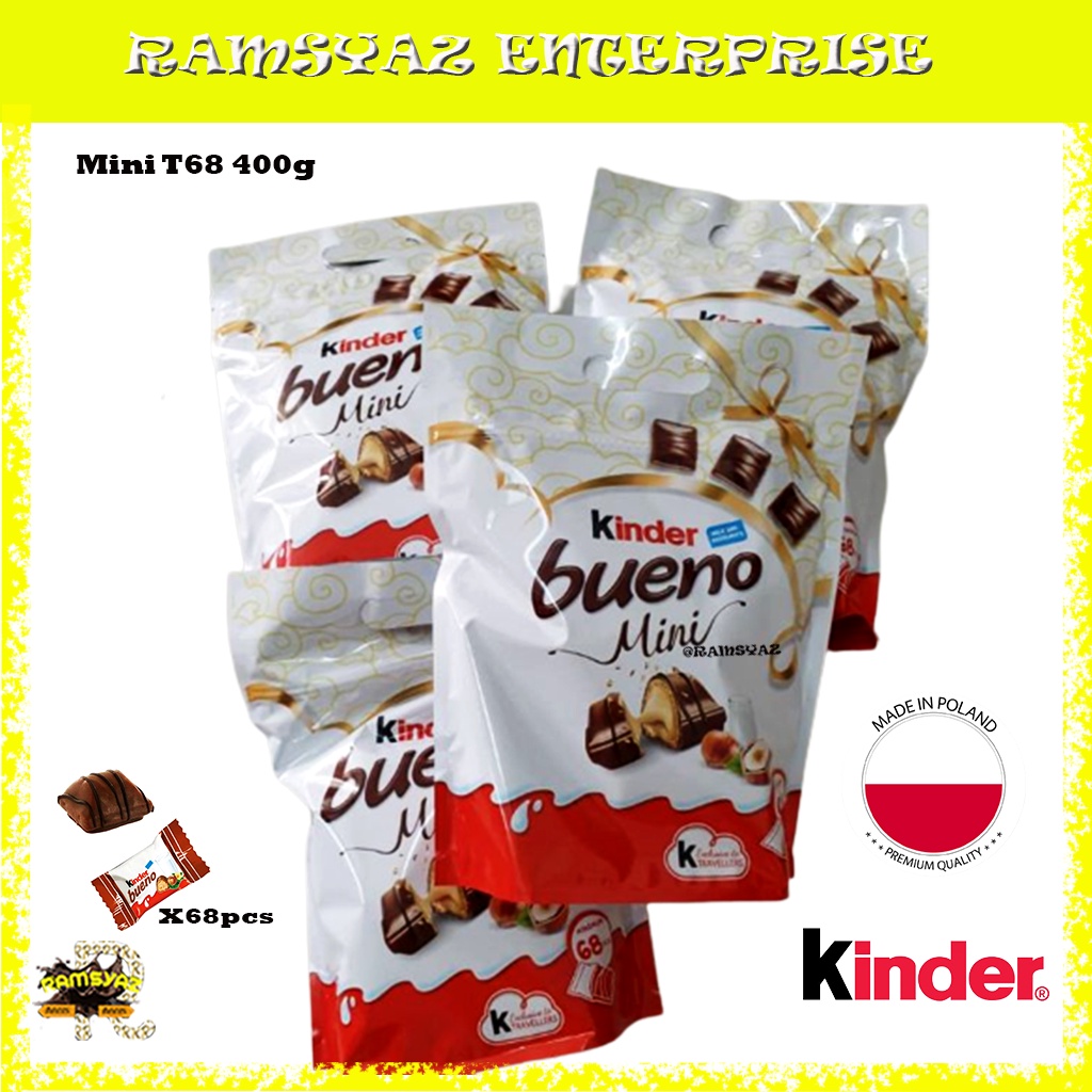 Kinder Bueno Mini T68 400g Chocolate Coklat Kinder Minis Share Bag ...