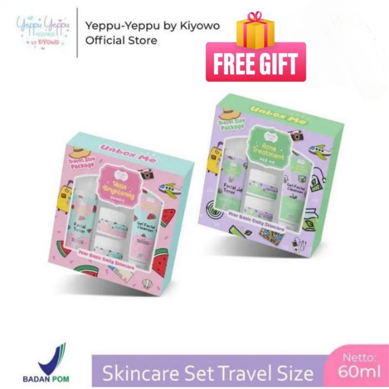 (READY - Original) YEPPU-YEPPU BY KIYOWO SKINCARE TRAVEL SIZE PACKAGE ...