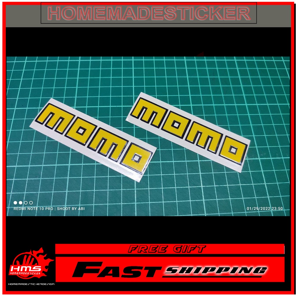 MOMO LOGO STICKER DECAL 1 PCS | Shopee Malaysia