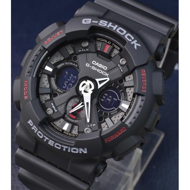 Watch - Casio GA120-1 G SHOCK GA120-1A BLACK - ORIGINAL | Shopee Malaysia