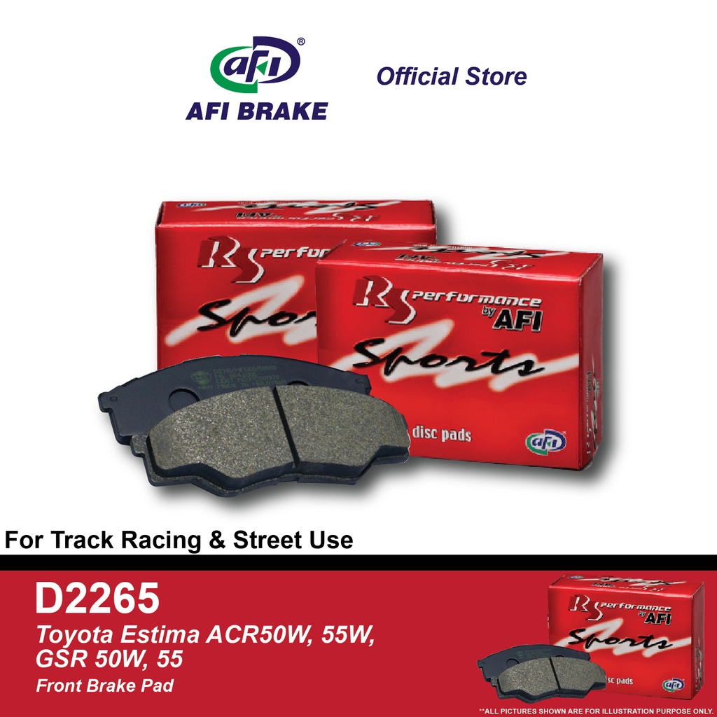 RS Sport Racing Performance Front Brake Pad - D2265 (1set) | Shopee ...