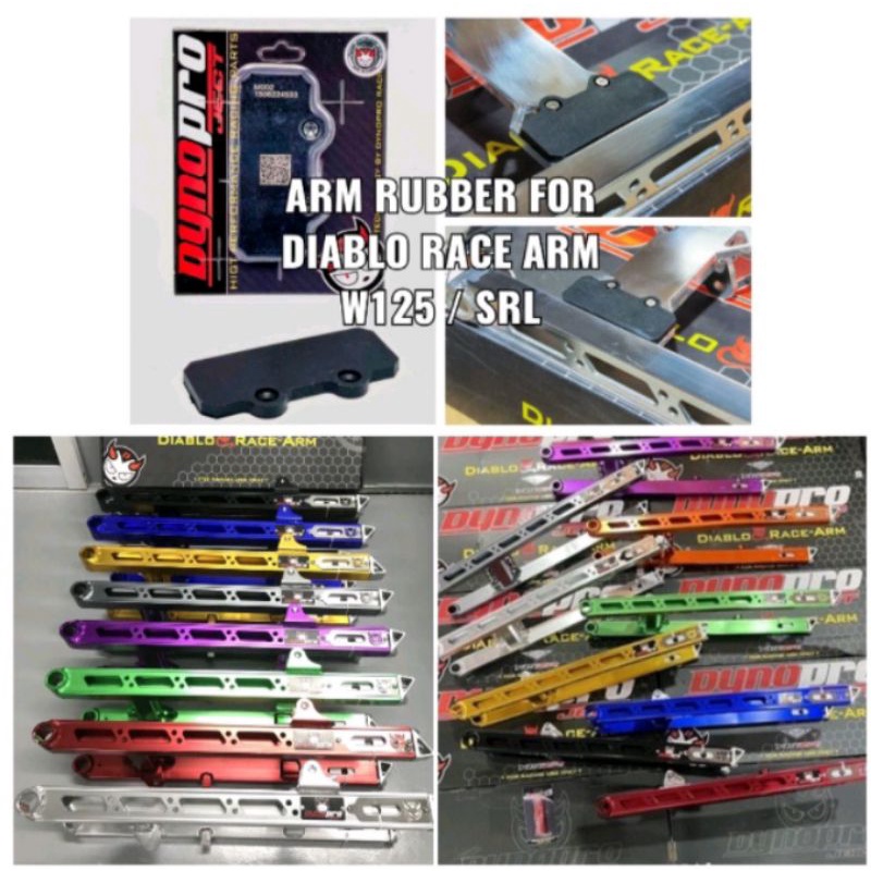 DynoPro Swing Arm Rubber W125 SRL 110 / 115 Wave 125 Dyno Pro Diablo ...