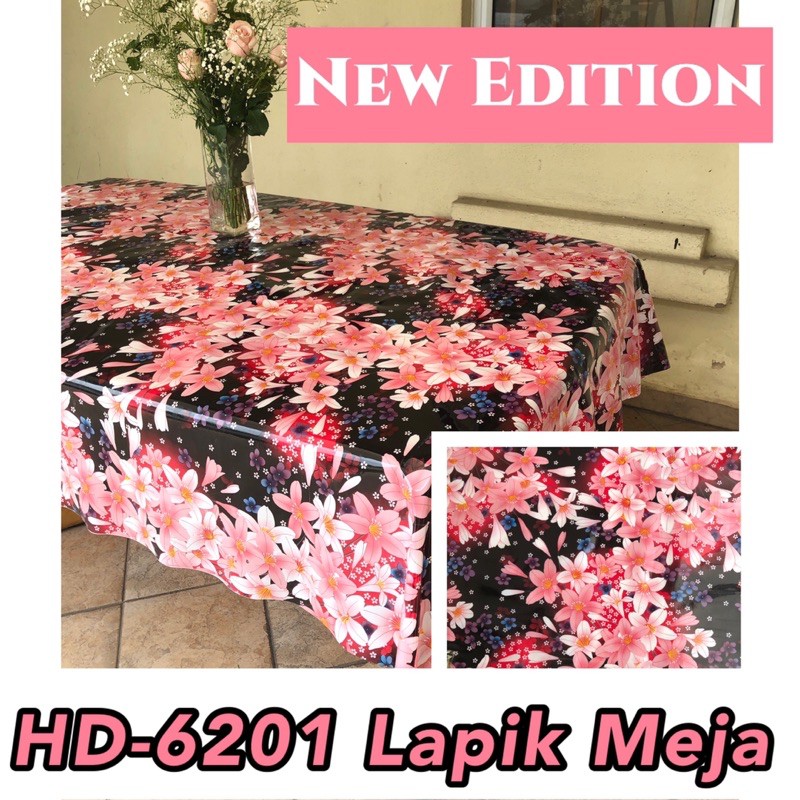 HD- 6201 Lapik Meja Plastik / Waterproof Table Cloth (Ready Stock ...