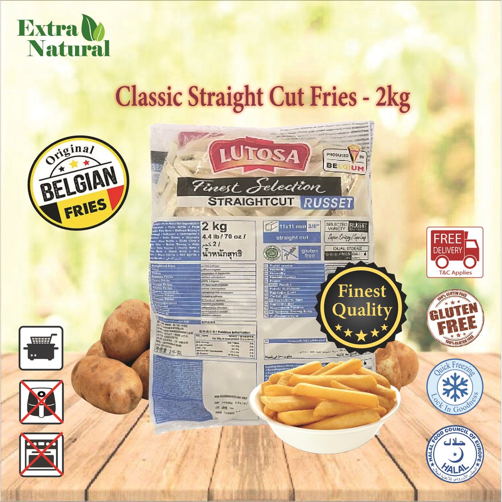 [Extra Natural] Lutosa Finest Straight Cut French Fries [Premium ...