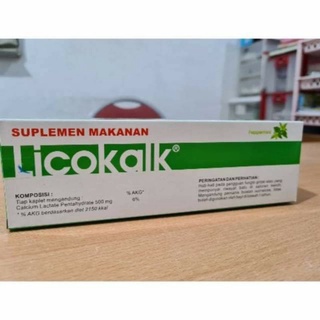 Licocalk LIKO LICO KALK LIKO CALK PLUS Taktat Calcium 1 STRIP Content ...