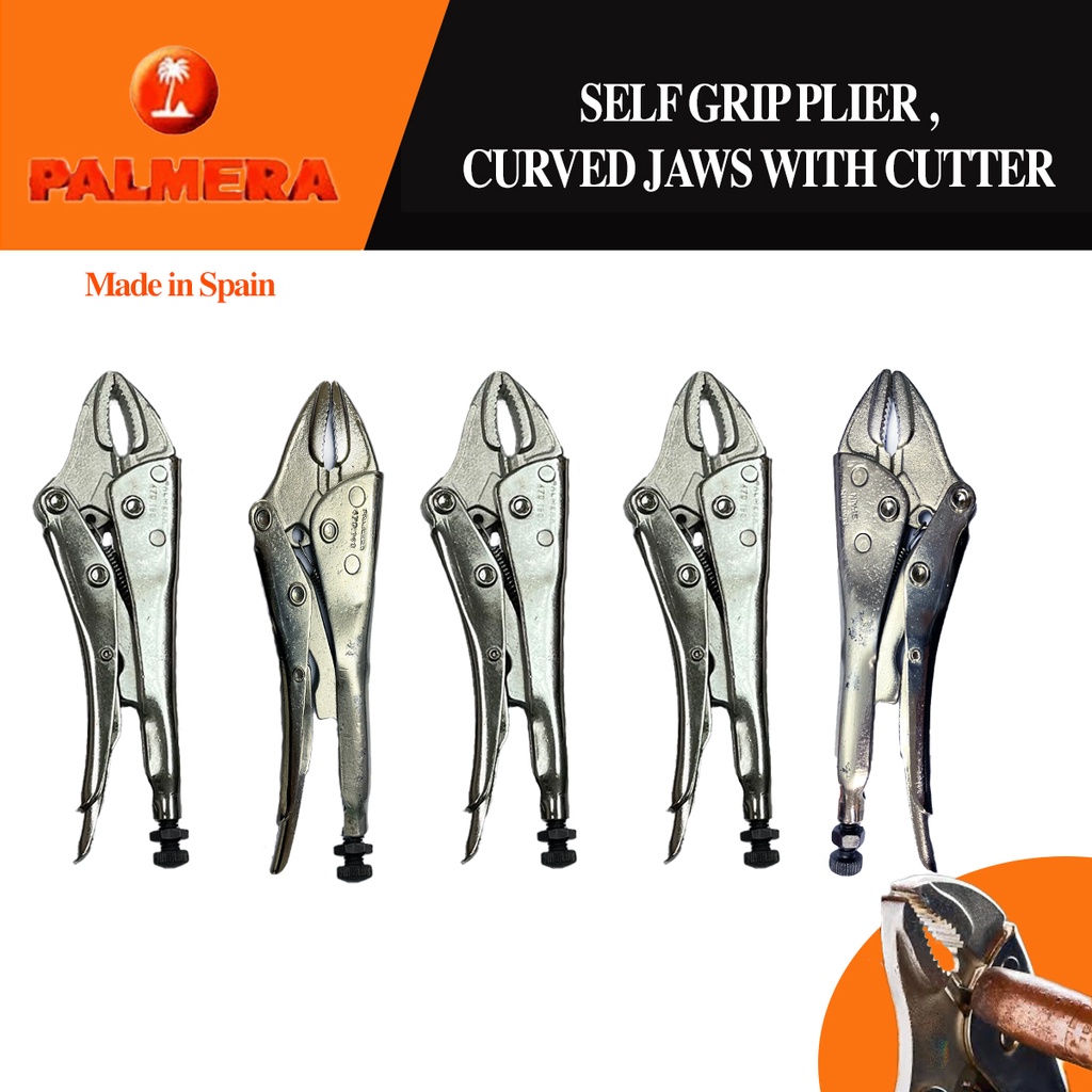 PALMERA GRIP PLIER ,CURVED JAWS WITH CUTTER | Shopee Malaysia