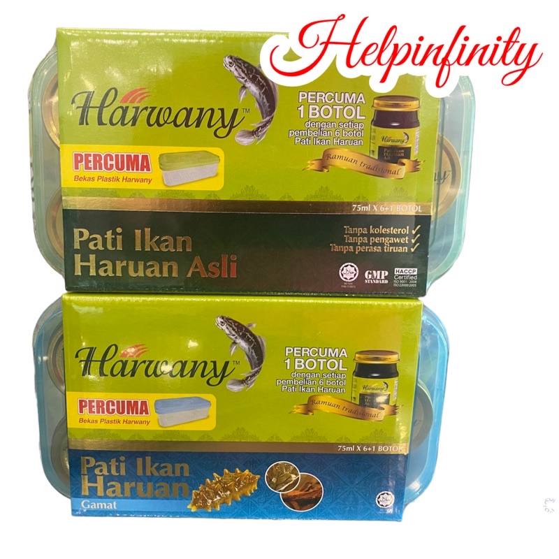 Harwany Pati Ikan Haruan Gamat 75ml 6 Bottles FREE 1 bottle with ...