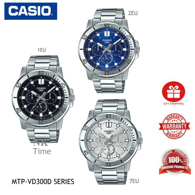 Casio MTP-VD300D-1E/2E/7E Multi Hands-Gents | Shopee Malaysia