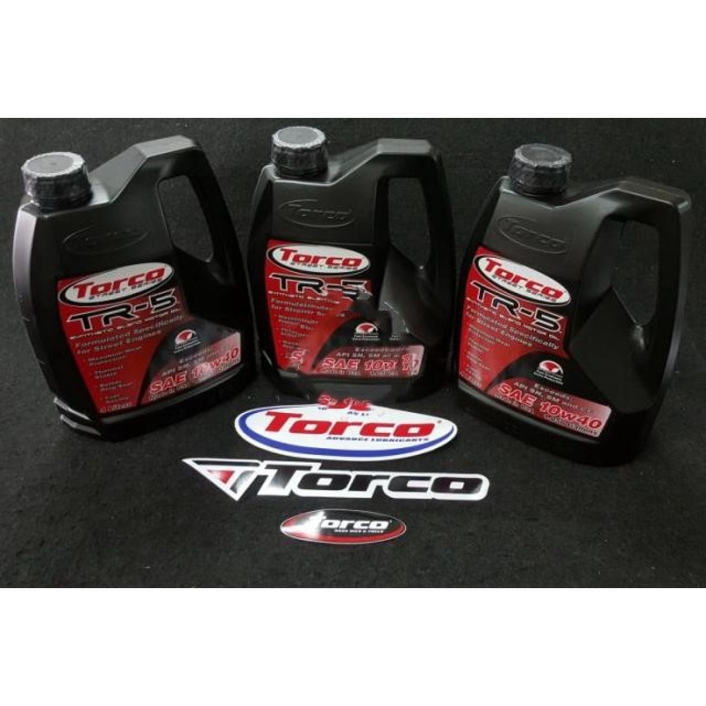 TORCO TR-5 SAE 10W40 Synthetic Blend Engine Oil 4L | Shopee Malaysia