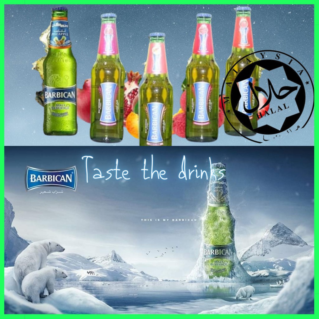 Barbican Drinks 330ml halal Drink Juice Air Minuman Water
