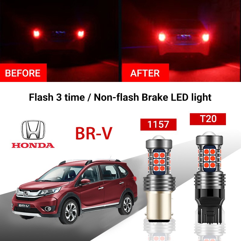 【HONDA】BRV 1PC 27LED Car Brake Light Bulb Flash & Non Flash T20/7443 ...