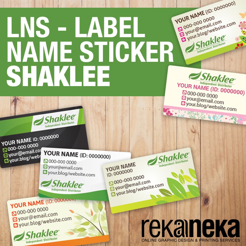 (LNS) Sticker - SHAKLEE (Label Name Sticker) | Shopee Malaysia