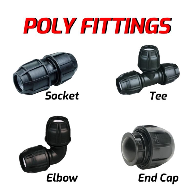 POLY FITTINGS [ POLY CONNECTER ] 20MM @ 25MM @ 32MM | Shopee Malaysia
