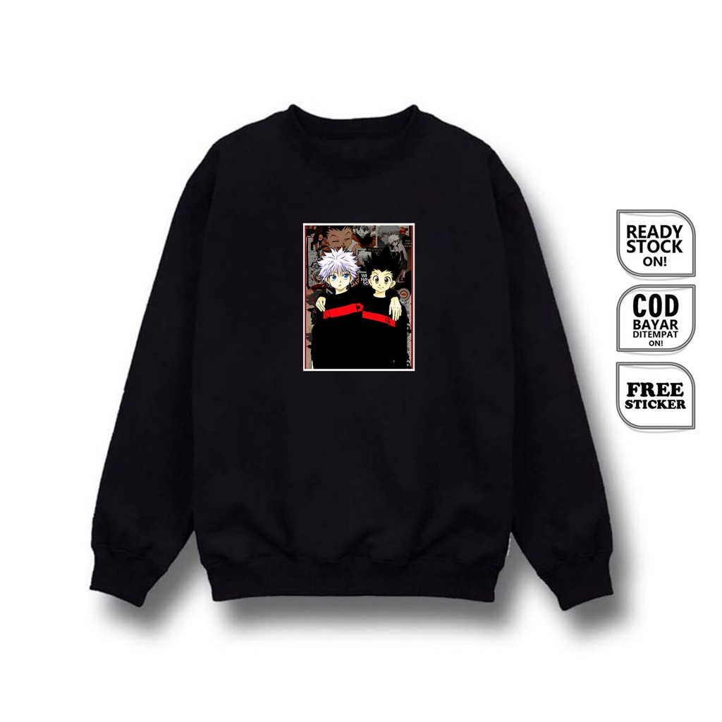 Crewneck Sweater Anime Hunter X Hunter Killua Zoldyck Gon Freecss Manga ...
