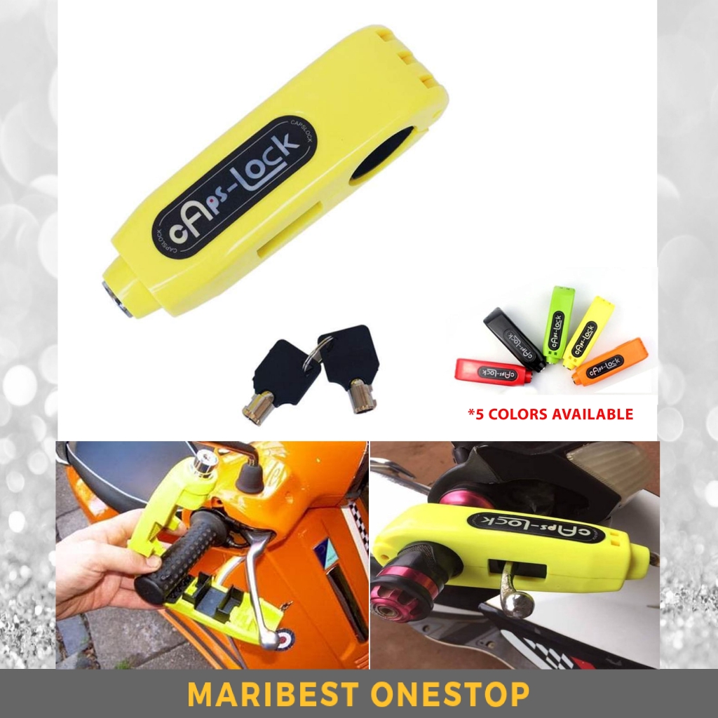 Motorcycle Handlebar Grip Brake Lever Anti-Theft Lock Caps Lock ...