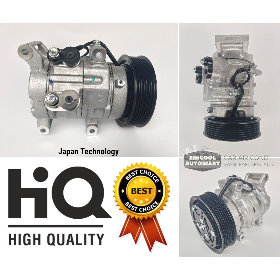 Toyota Hilux Vigo 05' KUN25 AirCond Compressor 10S11C 7PK | Shopee Malaysia