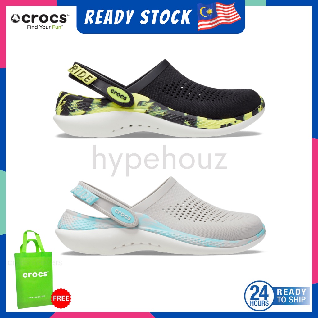 New Arrival Crocs Literide 360 Marbled Clog Men and Women Sandal ...