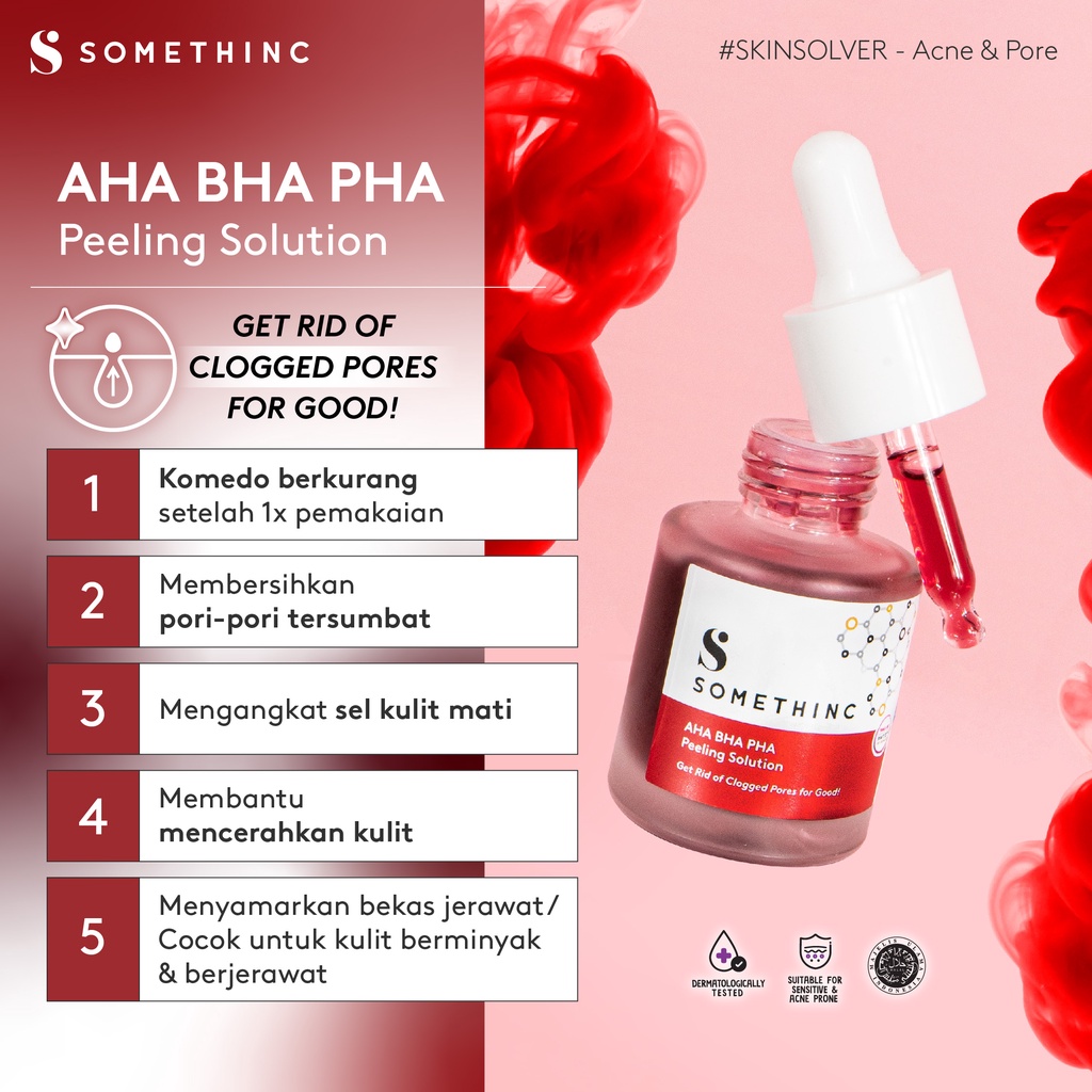 Somethinc AHA BHA PHA Peeling Solution - Blackhead Peeling Exfoliating ...